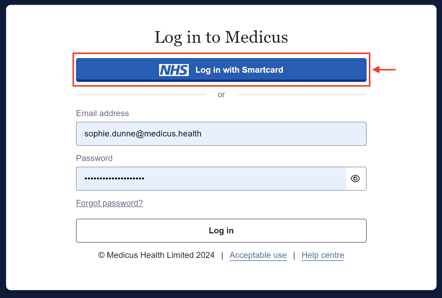 Logging in to Medicus – Medicus Help Centre