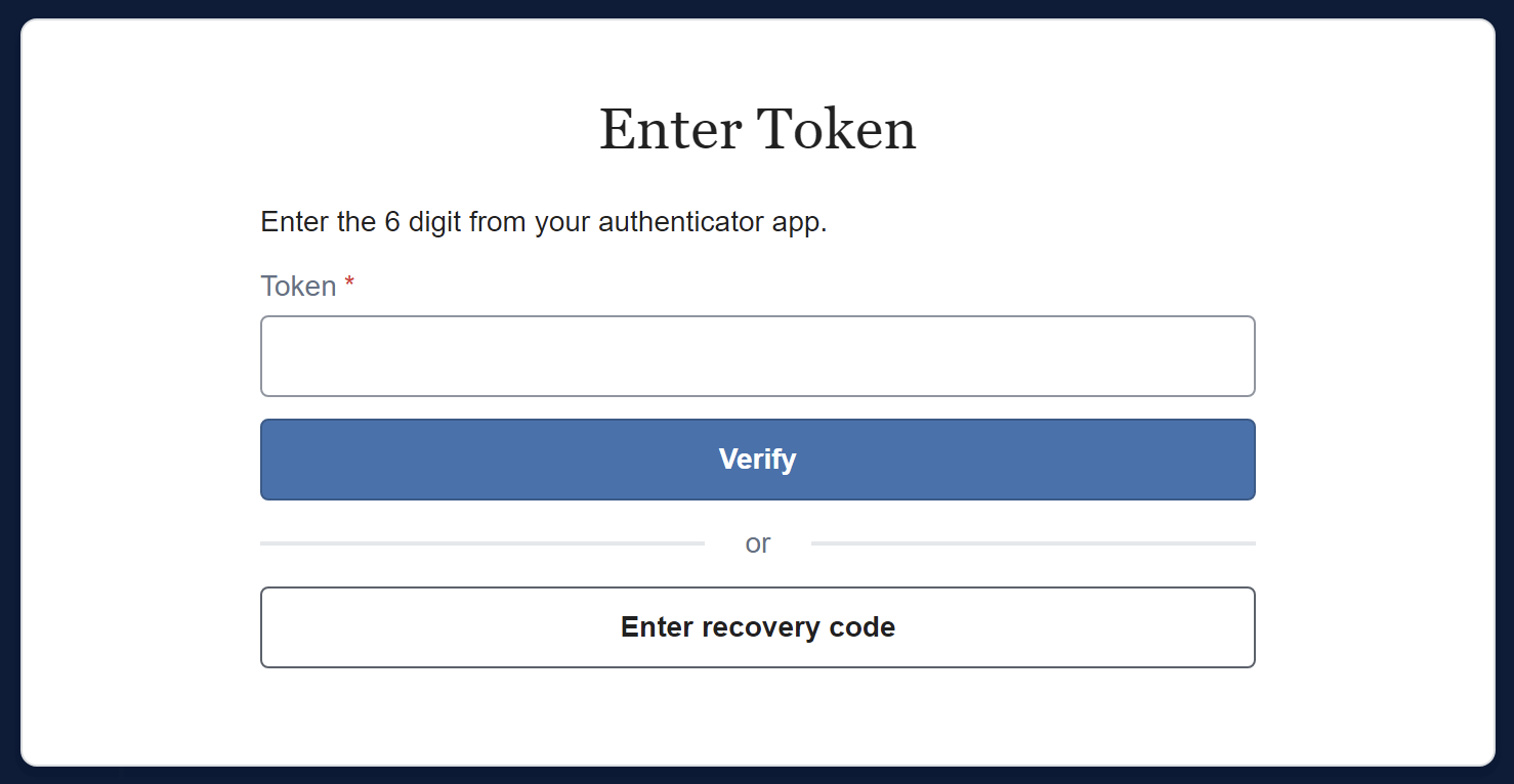 Generating a 2FA Recovery Code as an Administrator – Medicus Help Centre