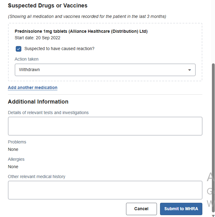 Submitting a Yellow Card in Medicus – Medicus Help Centre