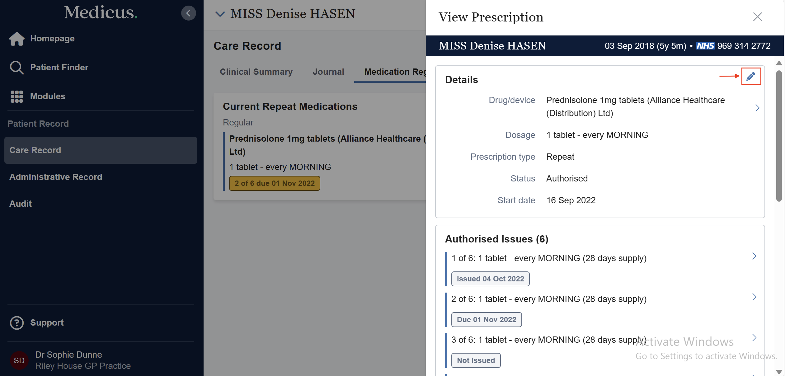 How to Edit a Prescription – Medicus Help Centre